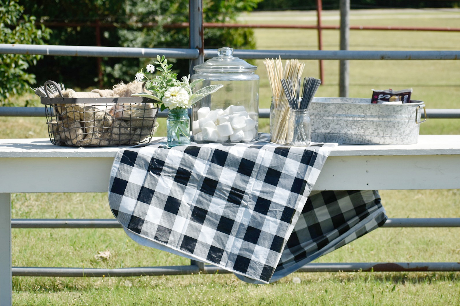 summer bonfire party at the Barn - My Little White Barn