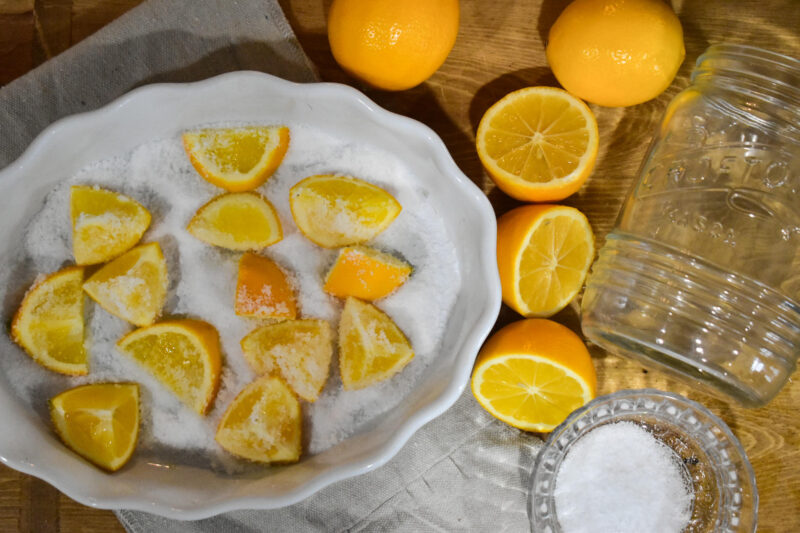quick and easy preserved Meyer Lemons - My Little White Barn